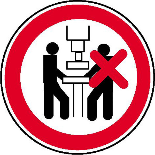 Panneaux d'interdiction La machine ne doît être utilisée