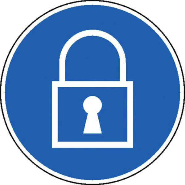 Panneau d'obligation Ø 100mm Fermer à clé