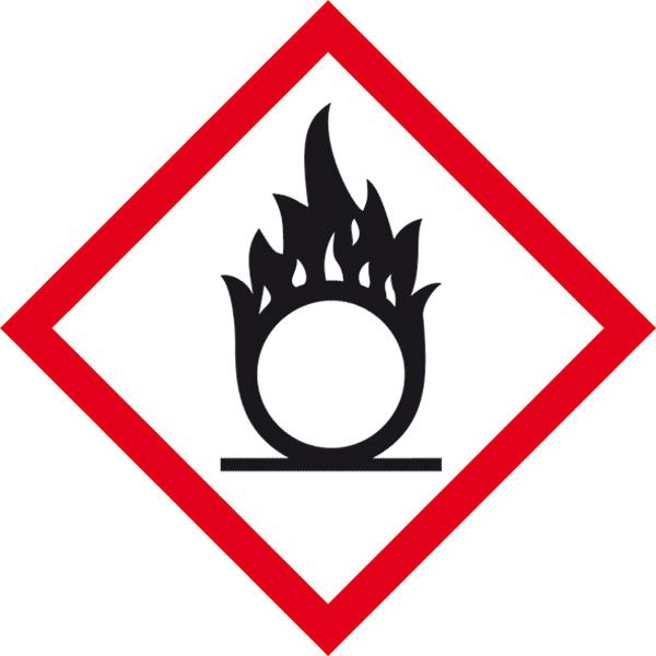 GHS-Gefahrensymbole auf Rolle Gefahrstoffetiketten und Beschriftungsfeld