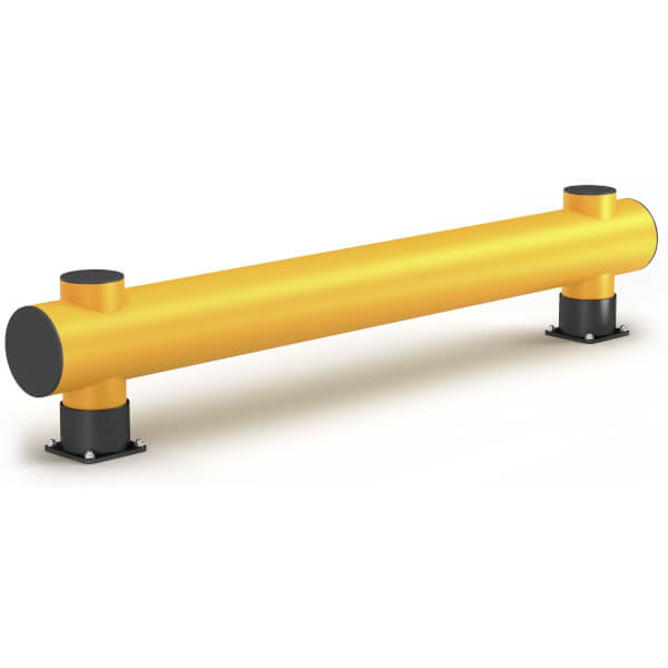 Anfahrschutz Doppelplanke elastisches Rammschutz-System, rückfedernd ...