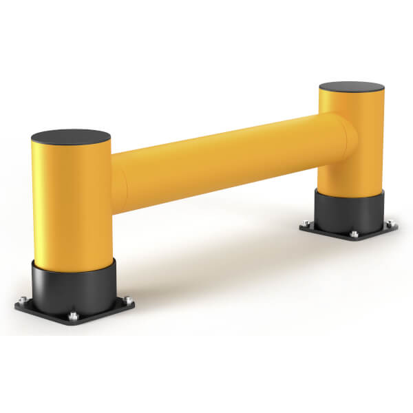 Anfahrschutz Doppelplanke elastisches Rammschutz-System, rückfedernd ...