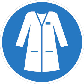 Gebotsschild Laborkittel benutzen direkt beim Hersteller kaufen