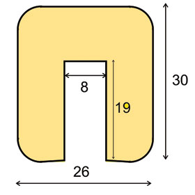 Knuffi Kantenschutzprofil Typ G zum Aufstecken Länge: 1 0 m kaufen