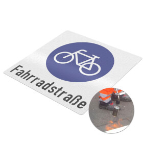 Premark thermoplastische Bodenmarkierung Fahrradstraße VZ 244.1 kaufen
