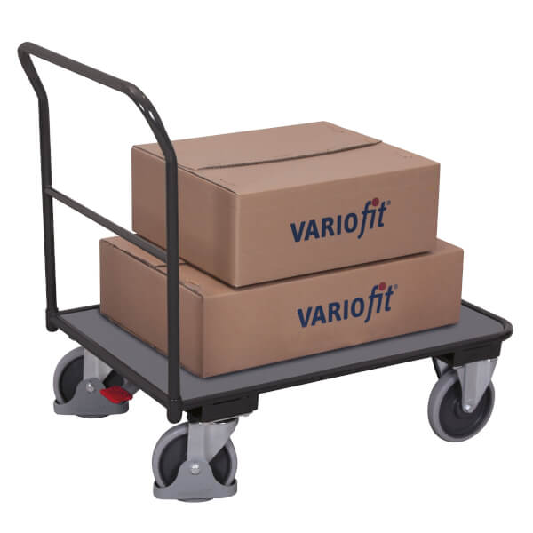 VARIOfit Stahlrohr-Schiebebügelwagen Schiebebügelwagen mit Querstrebe ...