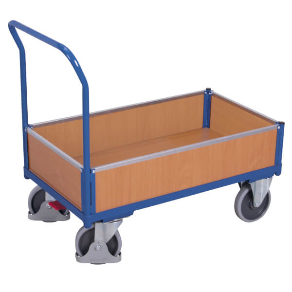 VARIOfit Holzkastenwagen Transportwagen mit Holzwerkstoffplatten ...