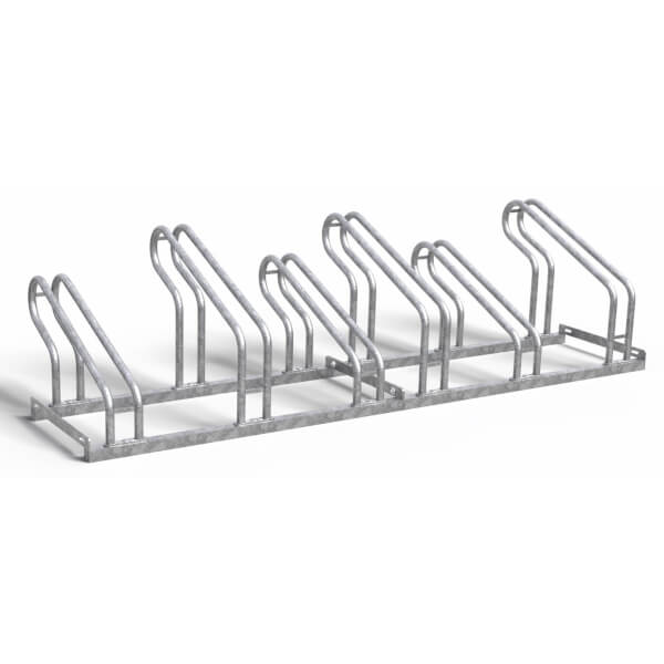 wolk Bügelparker für 6 Räder Fahrradständer wetterfest Radeinstellung ...