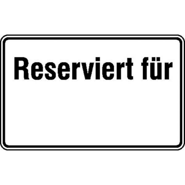Parkplatzkennzeichnung / Hinweisschild Reserviert für ... direkt beim ...