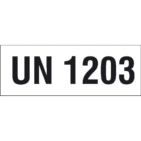 SafetyMarking Gefahrgutaufkleber UN 1203 PVC-Folie, selbstklebend ...