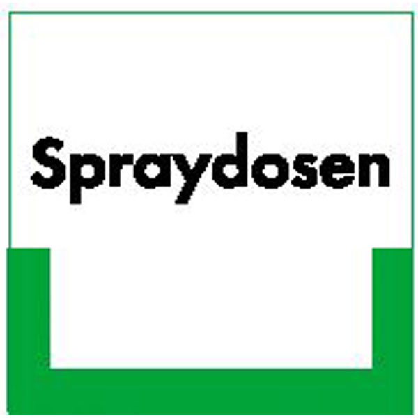 Abfallkennzeichnung - Textschild Spraydosen direkt beim Hersteller kaufen