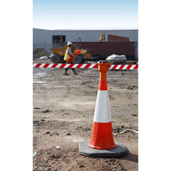 Skipper mobiler Absperrgurt orange in verschiedenen Gurtfarben mit ...