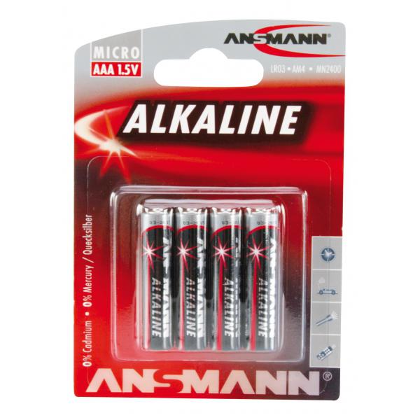 Ansmann RED AAA (MN2400/LR03) Alkaline-Batterie 1 VE = 4 Stück kaufen