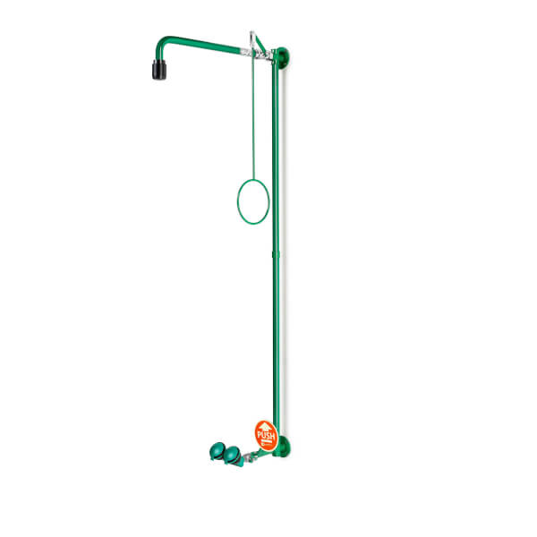 B-Safety ClassicLine Körper-Notdusche mit Augendusche zur Wandmontage ...