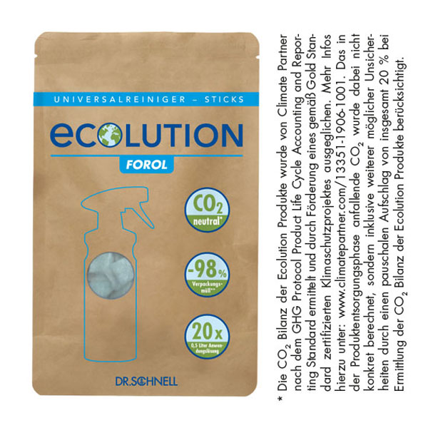 Dr. Schnell Ecolution Forol Sticks pulverförmiger Universalreiniger in ...