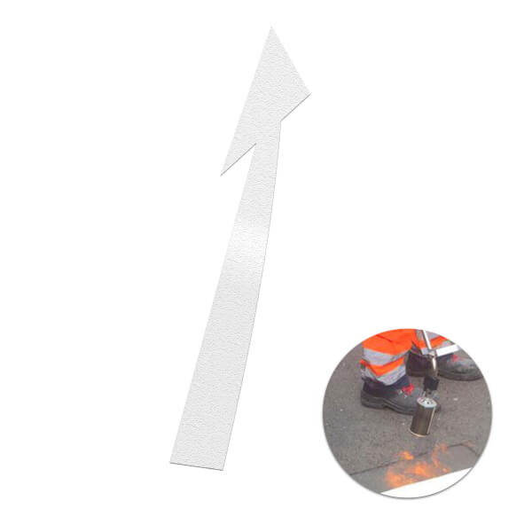 Premark thermoplastische Bodenmarkierung Vorankündigungspfeil Links zur ...