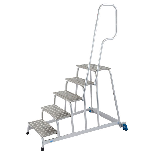 Krause Stabilo Montagetritt Trittleiter mit Handlauf 5 Stufen ...