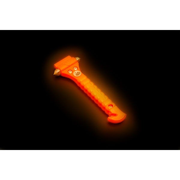 Lifehammer Rettungshammer Classic Glow in the Dark orange Nothammer zum Zertrümmern von ...