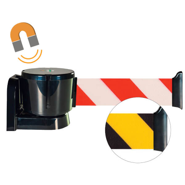 Novap magnetische Wandkassette mit schraffiertem Gurtband mit drehbarem ...