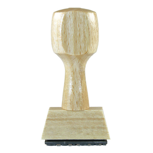 SafetyMarking Holzstempel mit Standardtext traditioneller formschöner ...